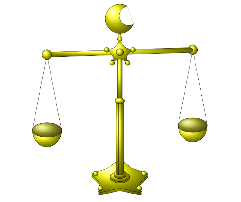 天秤 – TikZによるLaTeXグラフィックス